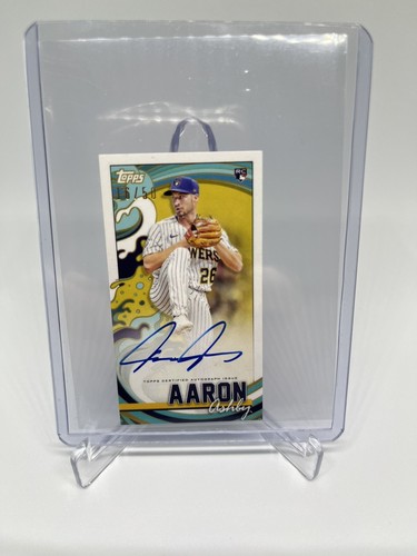 2022 Topps Rip Baseball Mini Autograph AARON ASHBY RC Brewers 16/50 | eBay