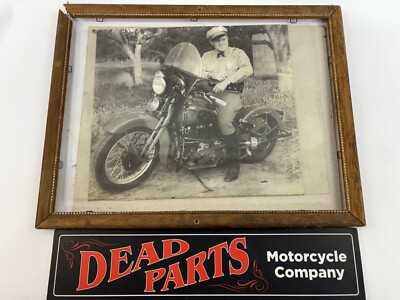 Harley Knucklehead Fred Horn actor Police autographed Chubbuck's ...