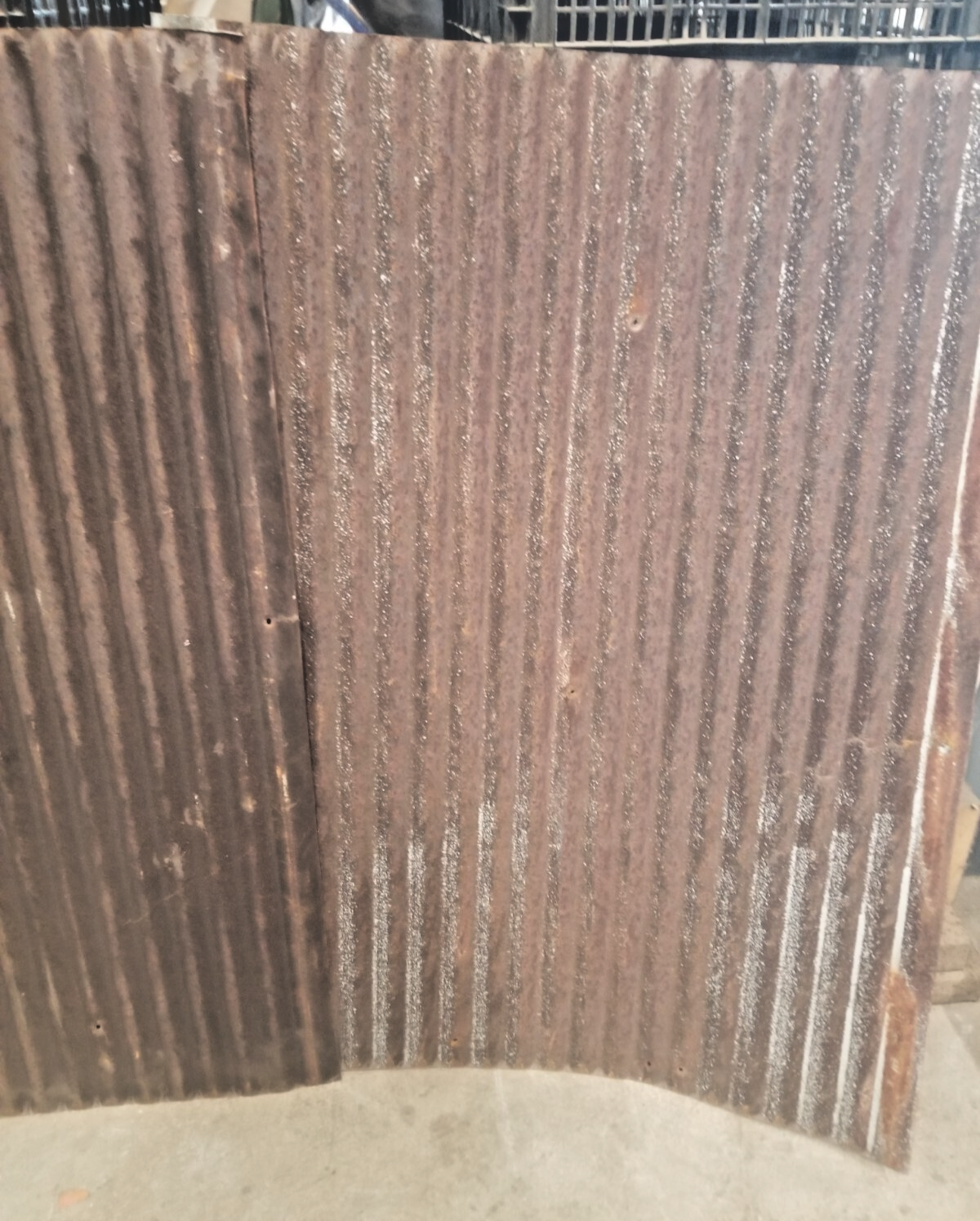 (30 sq.ft.) 5 pcs 3' x 2' RUSTY RECLAIMED CORRUGATED METAL BARN ROOFING ...