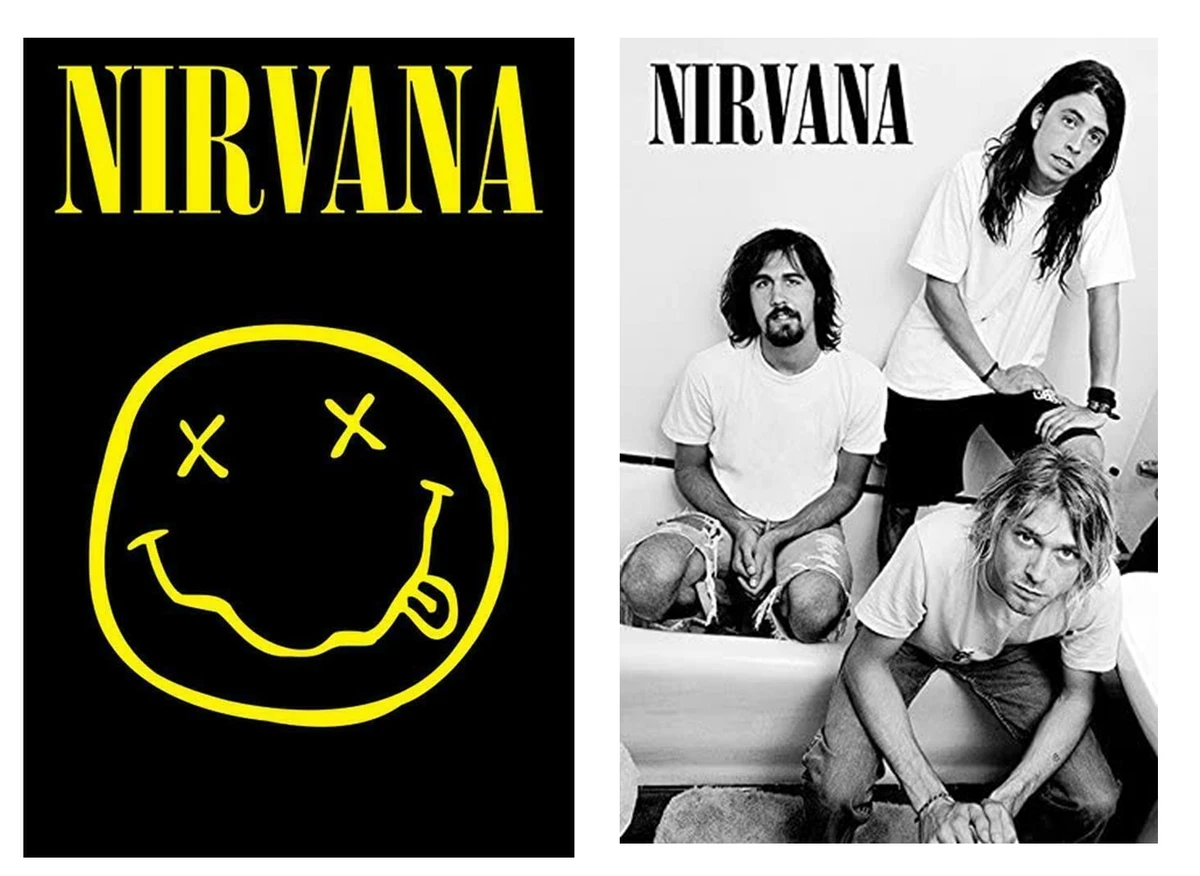 Nirvana Smiley Poster