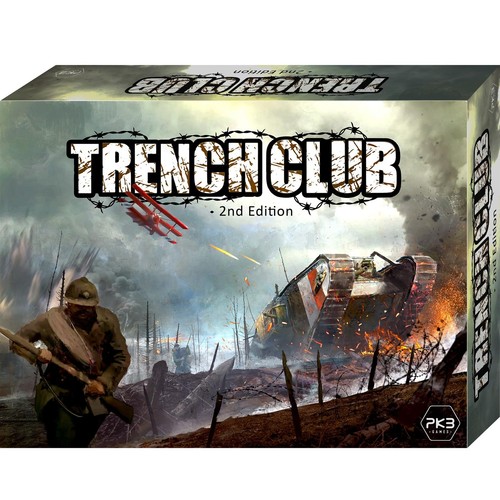 Trench Club, WWI War Miniatures Strategy Board Game, Ages 14+, 1-4 ...