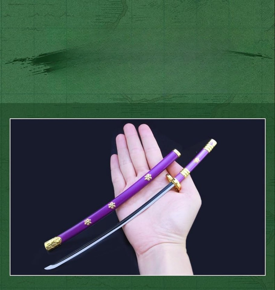 Zoro Swords Roronoa Zoro Katana Swords Cosplay 9.84 Inches Original ...