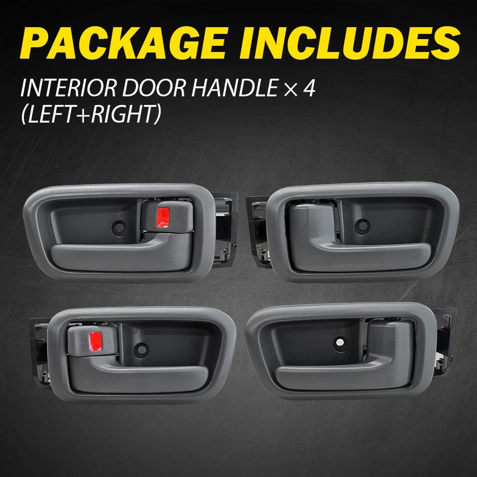 Fit Toyota Tundra 4PCS 2000-2006 Interior Door Handle Gray w/Door Lock ...