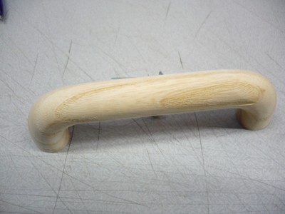 Lot 4 poignée bois brut 112 mm entraxe 96 mm insert métal | eBay