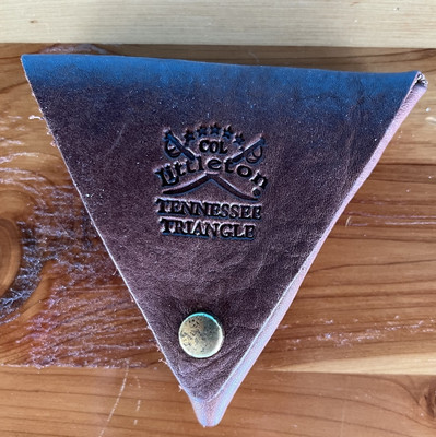 Colonel Littleton - Tennessee Triangle - Leather Pouch - Brown - USA ...