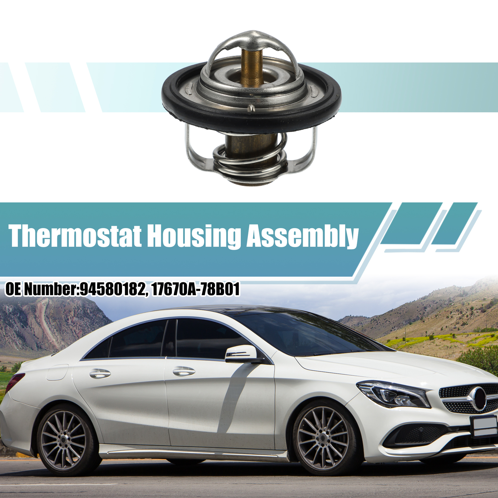 94580182 Engine Coolant Thermostat Housing for CHEVROLET Aveo 1.2L 2005 ...