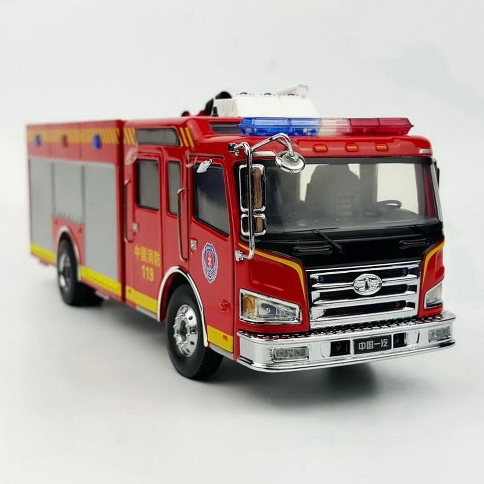 1/43 Scale FAW-JIEFANG Major Fire Truck Diecast Model Toy Gift NIB | eBay