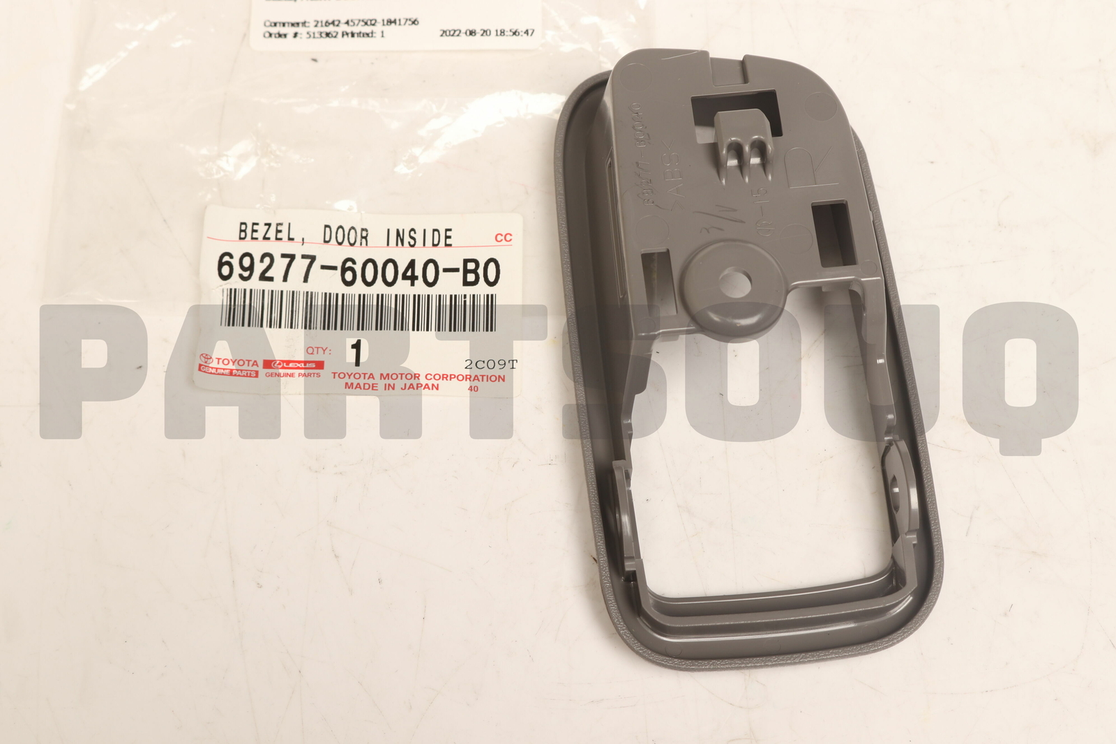 6927760040B0 Genuine Toyota BEZEL FRONT DOOR INSIDE HANDLE RH 69277 ...