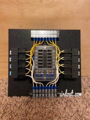 Race Car Fuse/ Relay Panel Block 8 Way Hot Rod | eBay