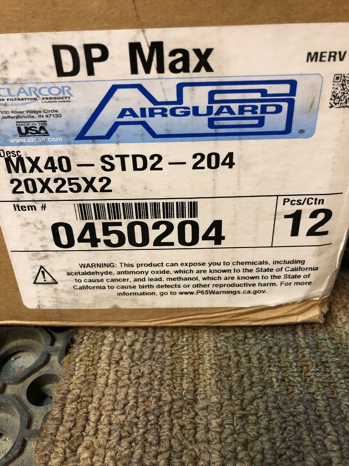 AIRGUARD 20x25x2 MERV 8 Pleated DP MAX Air Filters. 12 Pack | eBay
