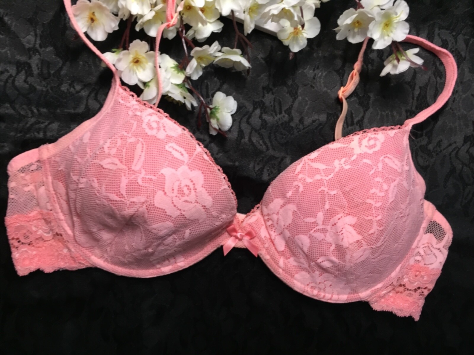tezeniS padded underwired Bra size it 6c us 40c eu 90c pink | eBay