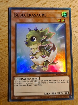 BABYCERASAURUS YUGIOH OP18 2022 SUPER RARE FRENCH NM #2603 | eBay