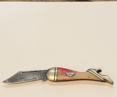 ROUGH RIDER RR1567 Pink And Peach Bone Small Lady Leg pocket knife 3 1/ ...