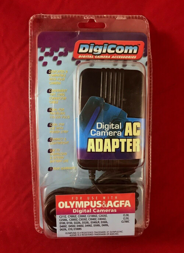Digicom Digital Camera AC Adapter Model ACD-01 Olympus & Agfa Cameras ...