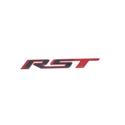 1PC Tailgate RST Emblem Fit 2021-2024 Chevy Sliverado Badge Red Black ...