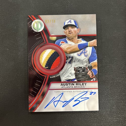 2025 Austin Riley Topps Tribute Patch Auto Game-Used /10🔥 Braves | eBay