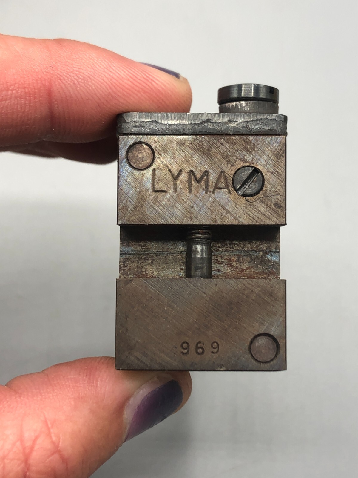 Lyman Single Cavity Bullet Mold #457124 45 Caliber 385 Gr Round Nose | eBay