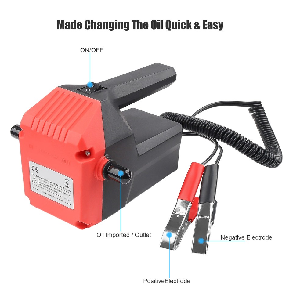 Oil Transfer Pump Extractor Electric Fast Change Transmission Fluid ...