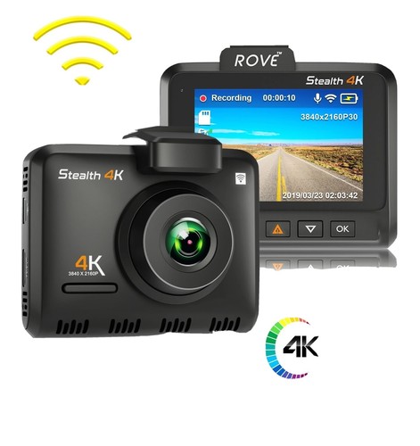 Rove Stealth 4K Dash Cam Ultra-HD 3840*2160p Built-In Wi-Fi & GPS Camera RARE PC | eBay