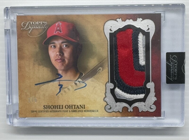 2021 Topps Dynasty Shohei Ohtani Silver Jersey Patch Auto Autograph #1/ ...