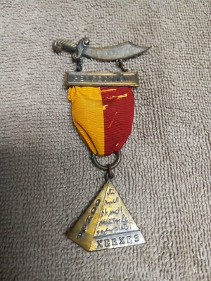 Vintage - Early - Shriners Pin W/ Ribbon - OOH&P XERXES | eBay