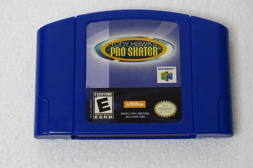 Tony Hawk's Pro Skater (Nintendo 64, 1999) N64 Game Cartridge Blue Cart ...