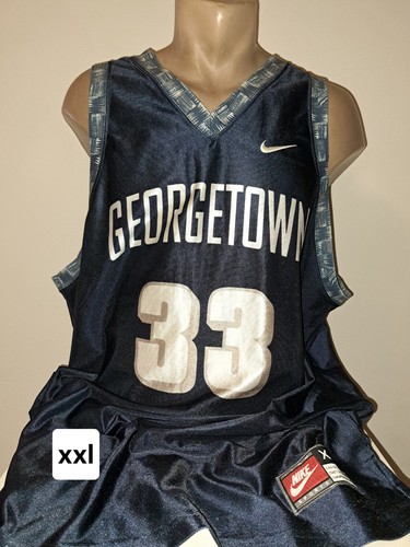 Basketball Vintage Jersey Georgetown Hoyas Patrick Ewing Nike Xxl Blue ...
