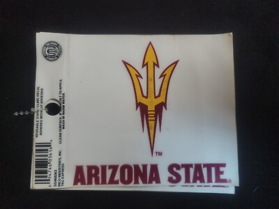 Vintage ASU ARIZONA STATE UNIVERSITY Sun Devils Large Pitchfork Decal 3 ...
