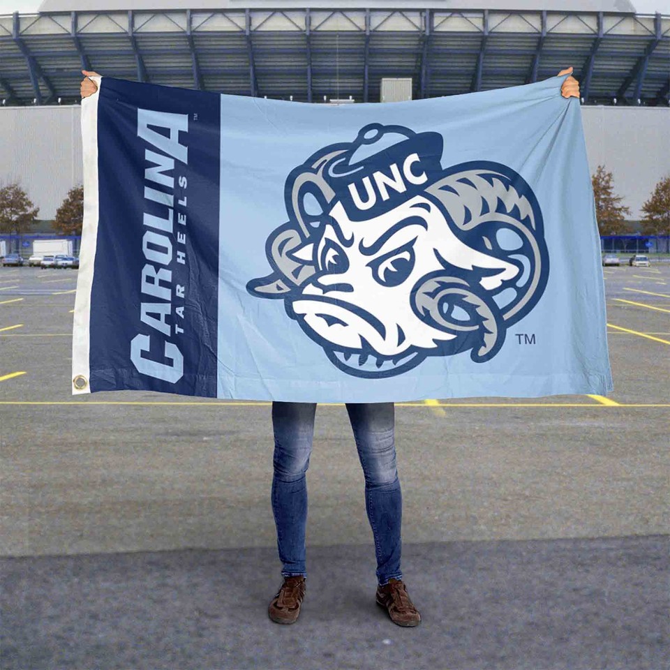 North Carolina Tar Heels UNC Ramses Flag 3x5 Banner | eBay