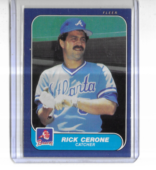 1986 Fleer #511 Rick Cerone Atlanta Braves | eBay