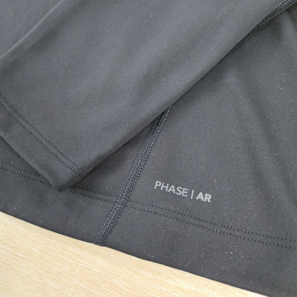 Men's M Arcteryx Phase AR Base Layer Shirt 1/4 Zip Long Sleeve Black ...