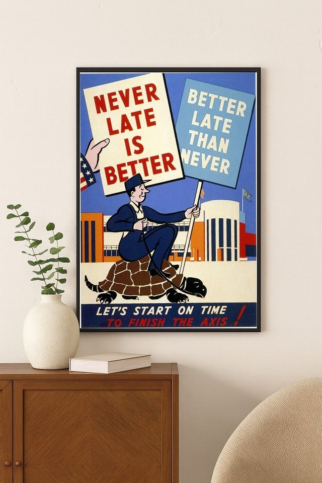 🇺🇸 Retro WWII Propaganda Poster - Patriotic Turtle Ride - 24x36” Hi-Res ...