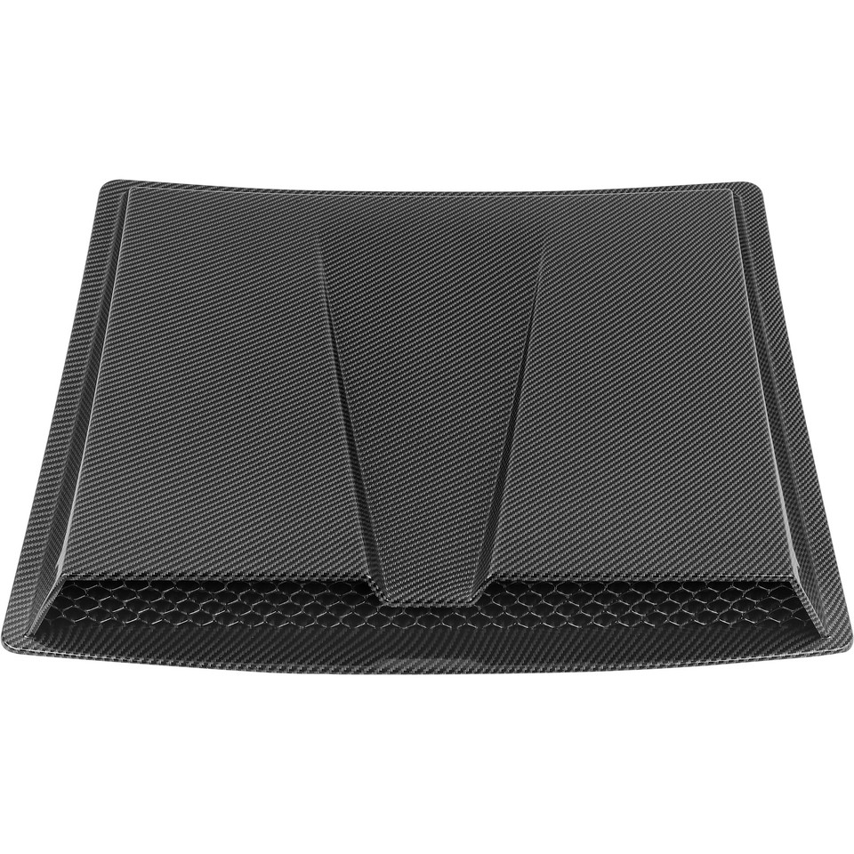 Air Flow Intake Hood Scoop Vent Bonnet Trim Cover Carbon Fiber For Ford ...