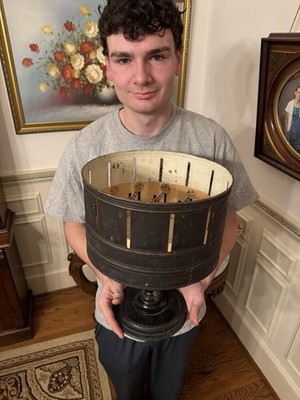 Rare 1800s Zoetrope Praxinoscope Early Motion Picture w box of reels ...