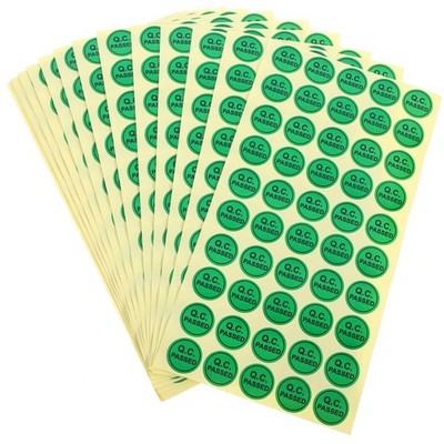 1000 Pcs Qc Passing Decals Adhesive Testing Tags Passed Labels Stickers ...