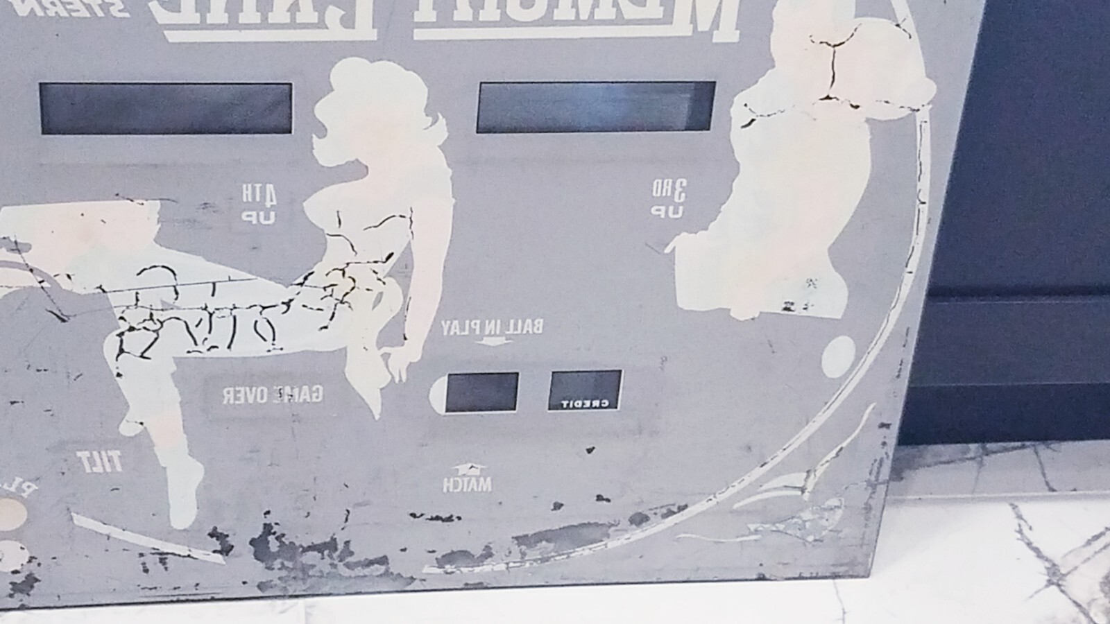 Vintage 1978 Stern Memory Lane Pinball Machine Backglass PICK UP ONLY ...