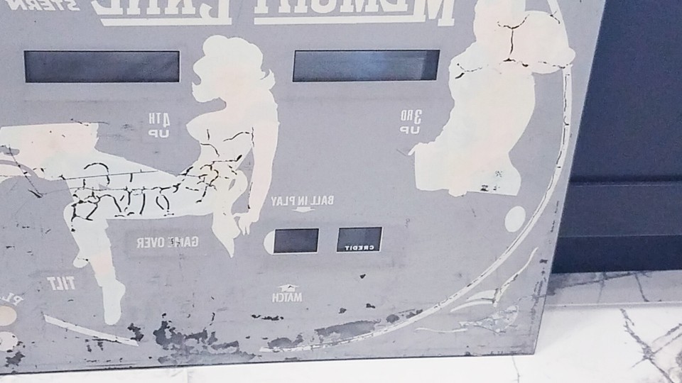 Vintage 1978 Stern Memory Lane Pinball Machine Backglass PICK UP ONLY ...