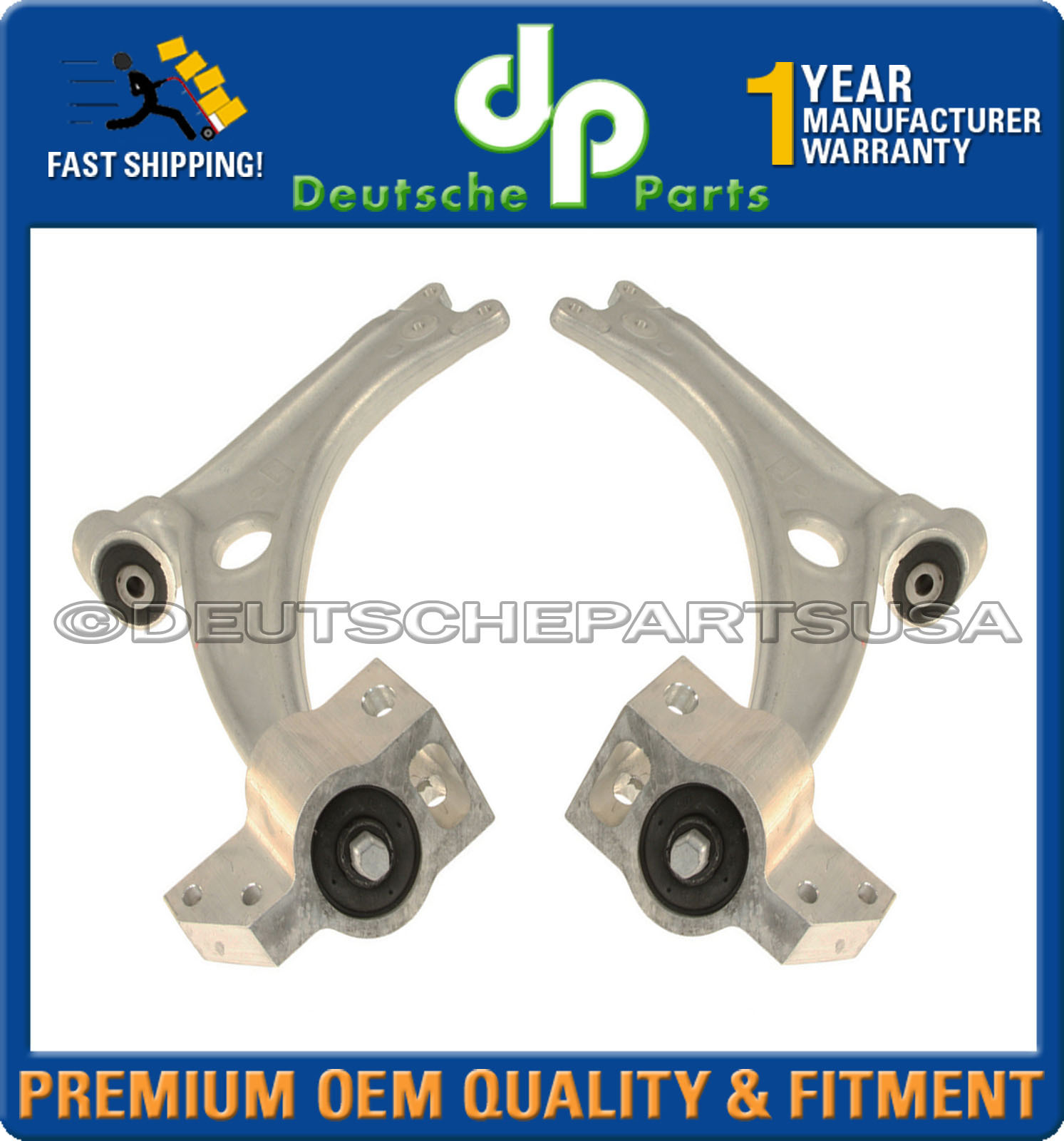 AUDI TT & TT QUATTRO FRONT LEFT + RIGHT CONTROL ARM + BUSHING ...