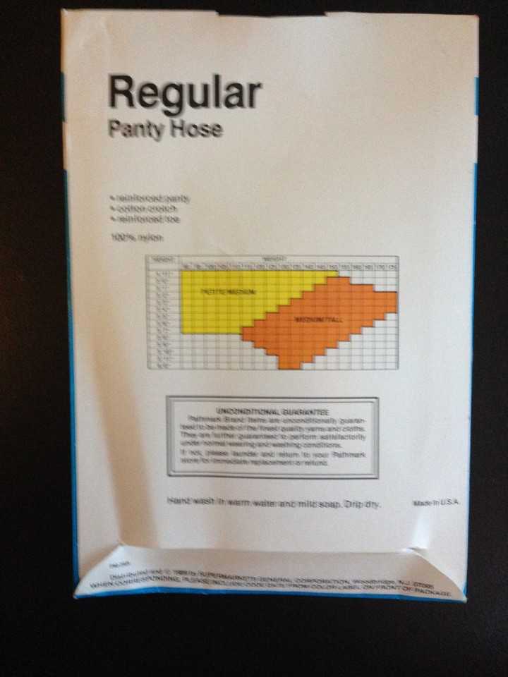 WOW! Vintage Pathmark white med/pet shaping pantyhose | eBay