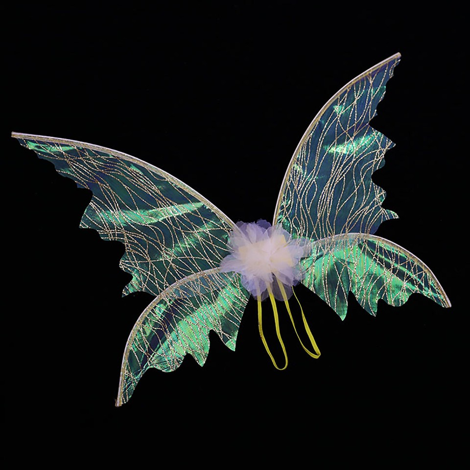 Sparkling Butterfly Wing Asymmetrical Elf Fairy Wings with Shoulder ...