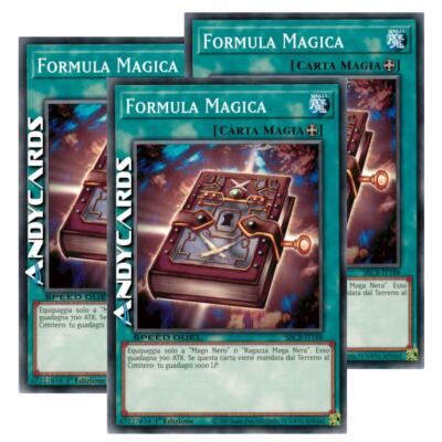 3x FORMULA MAGICA (SPEED DUEL) • (Magic Formula) • Comune • SBCB IT188 ...