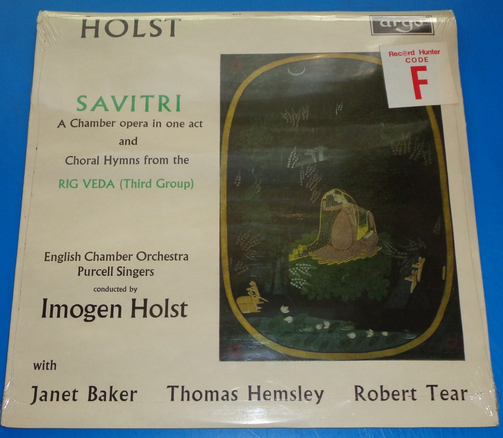 Imogen Holst/Janet Baker/Thomas Hemsley HOLST Savitri - Argo ZNF 6 ...