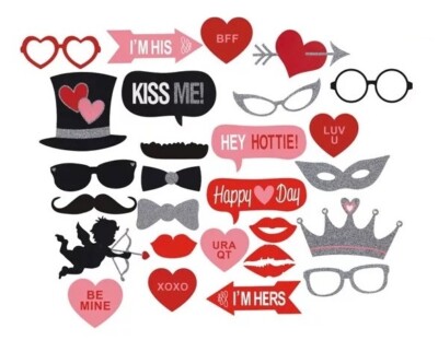 27 PCS Wedding Photo Booth Props Team Bride Team Groom Party Set | eBay ...