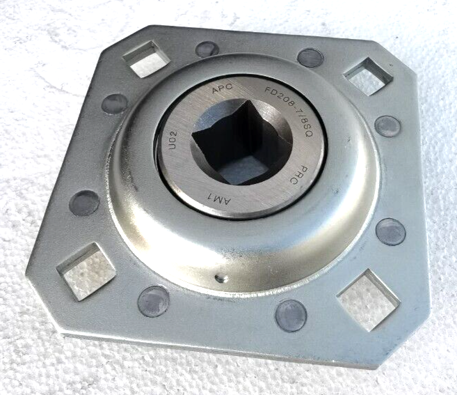 Premium FD208-7/8SQ ST208-7/8 AG Flanged Disc Bearing Unit 7/8" Square ...