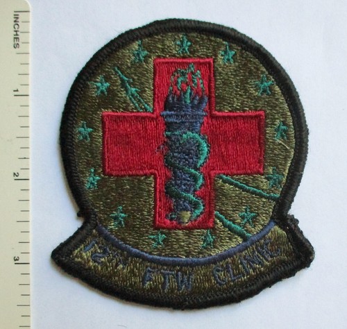 US AIR FORCE 12th FTW FIGHTER TRAINING WING CLINIC PATCH USAF Original ...