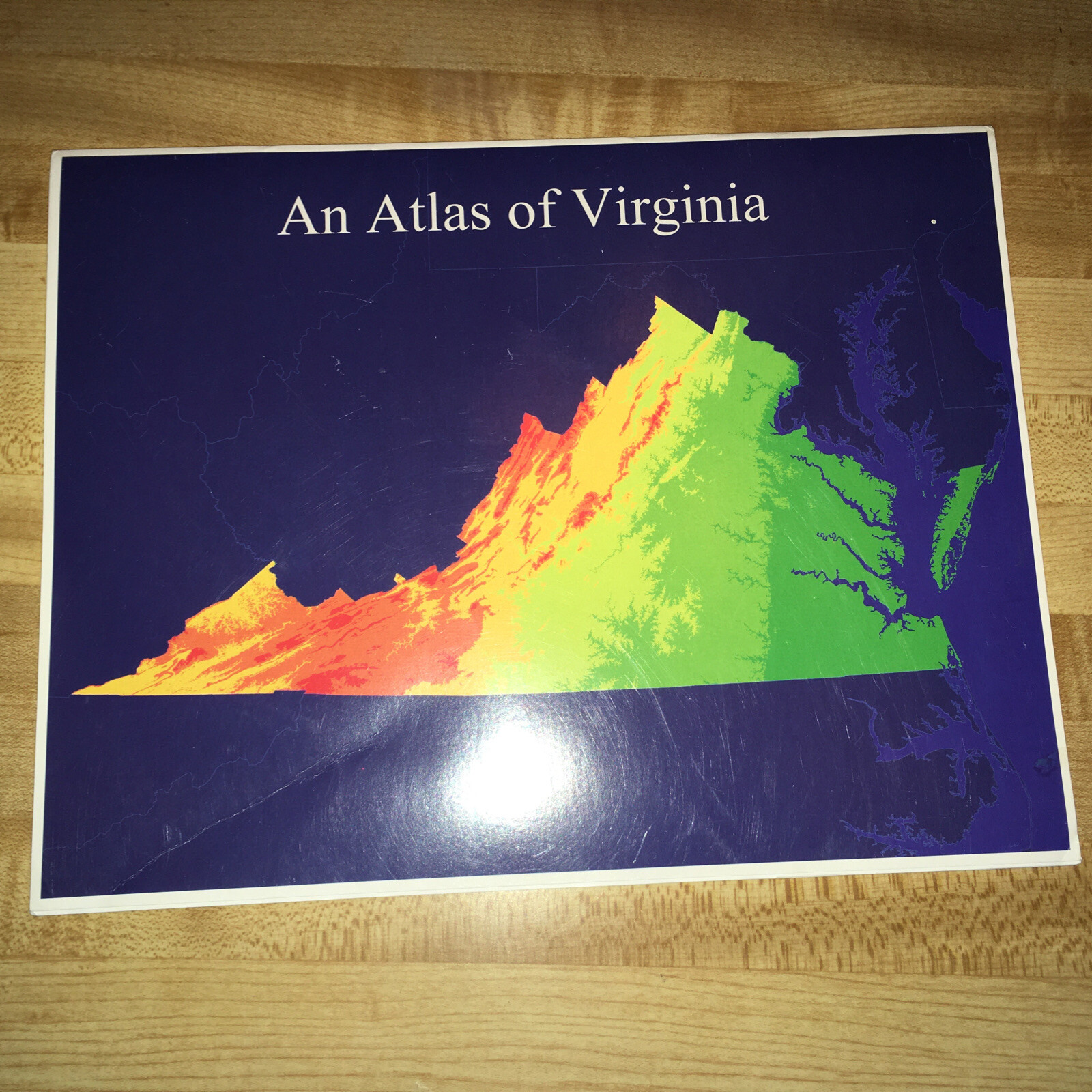 AN ATLAS OF VIRGINIA By Laurence W. Carstensen & Robert W. Morrill ...