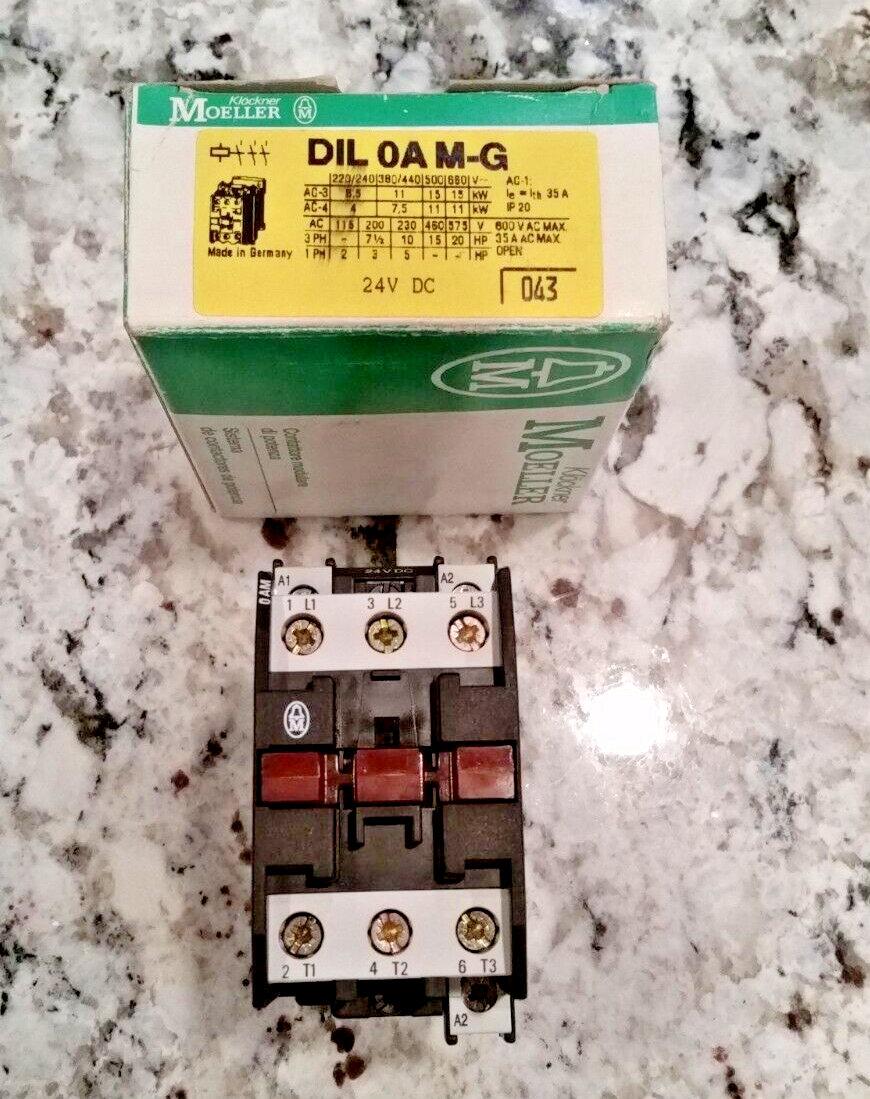 Klockner Moeller Dil0am-g Contactor 24v DC DIL0AMG for sale online | eBay