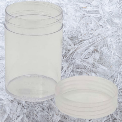 10 Large Dollar Tubes Round Clear Plastic Coin Storage Screw Caps For ...