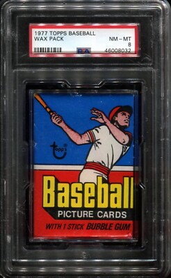 1977 TOPPS UNOPENED BASEBALL WAX PACK PSA 8 (8032) | eBay
