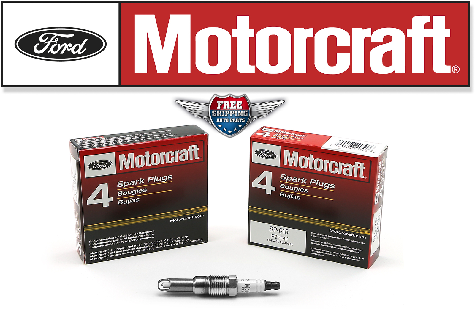 Set of 8 Ignition Coil FD508 DG511 + 8 Motorcraft Spark Plug SP546 ...